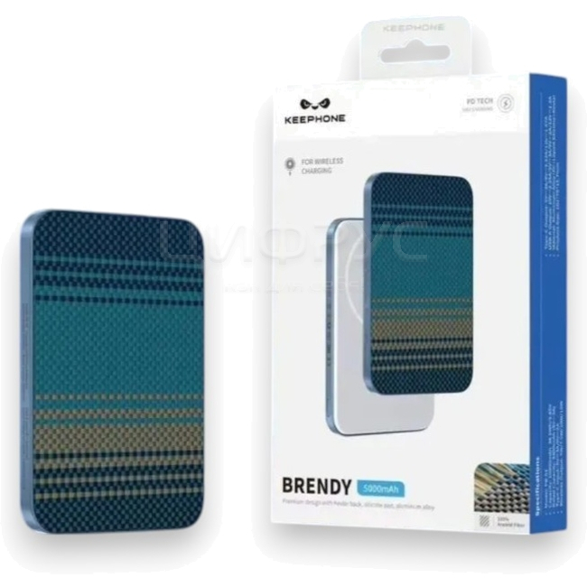 Купить Внешний аккумулятор Power Bank Keephone Kevlar MagSnap 5000 mAh ...