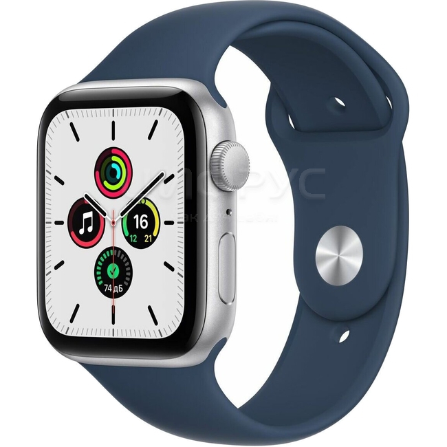 Apple Watch SE GPS 44mm Aluminum Case with Sport Band Silver/Blue - отзывы