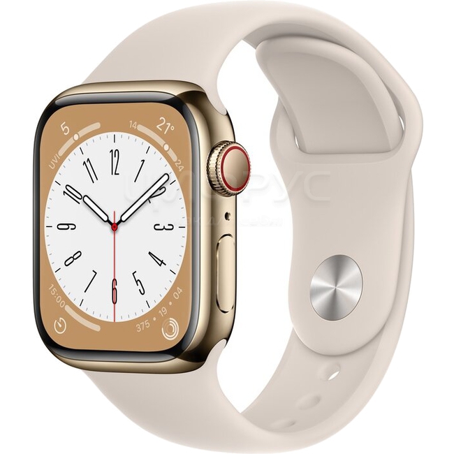 Купить Apple Watch Series 8 45mm Stainless Case with Sport Band Gold ...