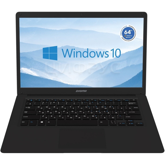 Купить DIGMA EVE 14 C414 (Intel Celeron N3350 1100MHz, 14", 1920х1080 ...