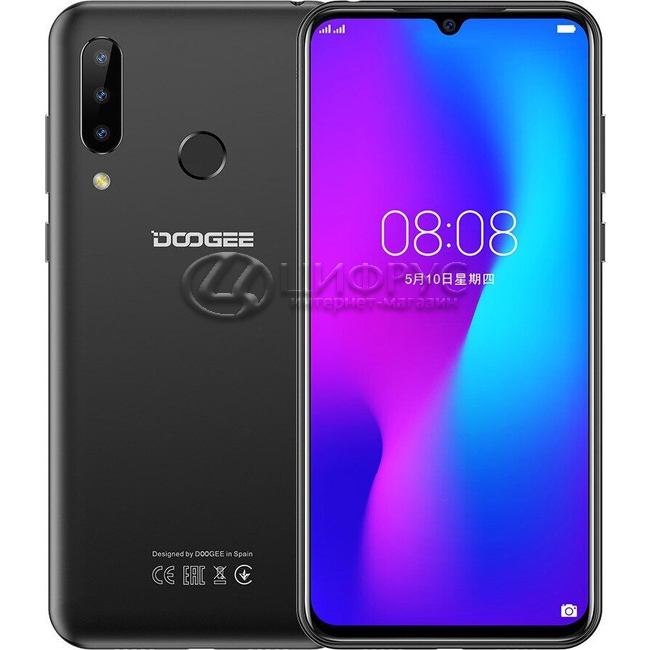 Купить Doogee Y9 Plus 64Gb+4Gb Dual LTE Black (РСТ) в Москве – цена смартфона Doogee Y9 Плюс ...