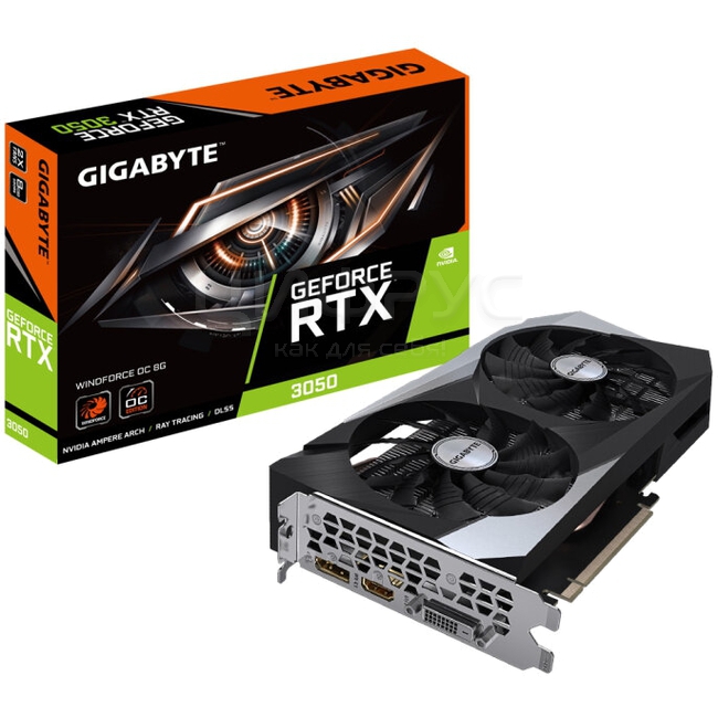 Купить Gigabyte GeForce RTX 3050 8GB GDDR6 (GV-N3050WF2OC-8GD) (EAC) в ...