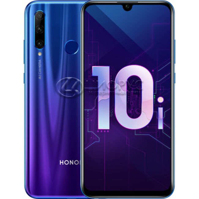 Купить Honor 10i 128Gb+4Gb Dual LTE Blue (РСТ) в Москве – цена ...