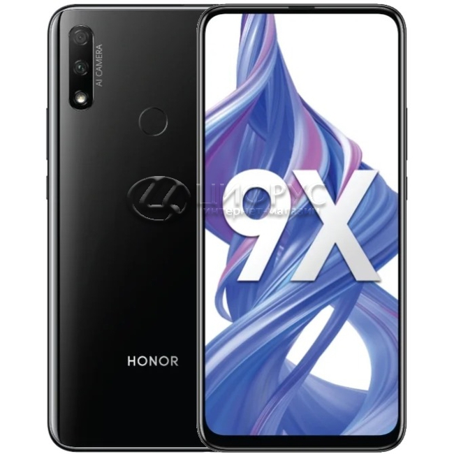 Купить Honor 9X 128Gb+4Gb Dual LTE Black (РСТ) в Москве – цена ...