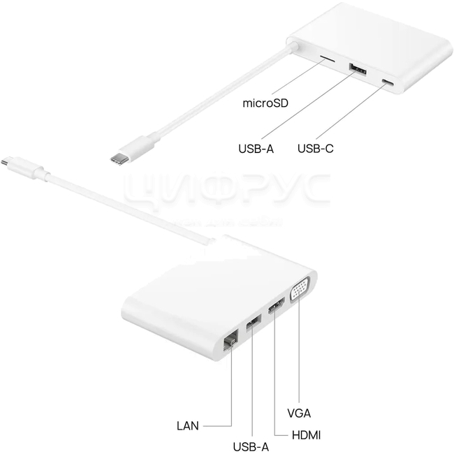 Купить HUB для ноутбука Huawei MateDock 3 Docking Station (Белый) в ...