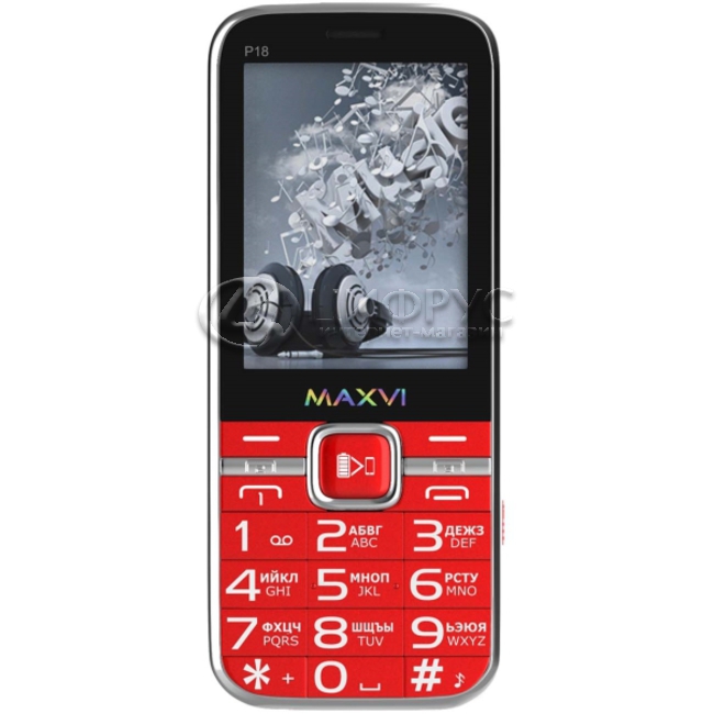 Купить MAXVI P18 Red (РСТ) в Москве – цена Maxvi P18 Красный (Рст) в интернет-магазине