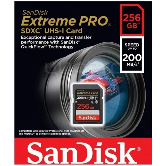 Технические характеристики: Флэш-карта_4K 256Gb SanDisk Extreme Pro ...