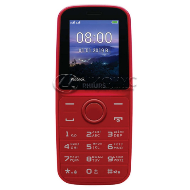 Купить Philips Xenium E109 Red (РСТ) в Москве – цена Филипс Xenium E109 Красный (Рст) в интернет ...