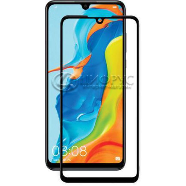 Купить Защитное стекло для Huawei P30 Lite 3D чёрное ПОЛНОЕ в Москве ...