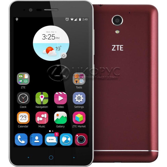Технические характеристики: ZTE Blade A510 8Gb Dual LTE Red (РСТ)